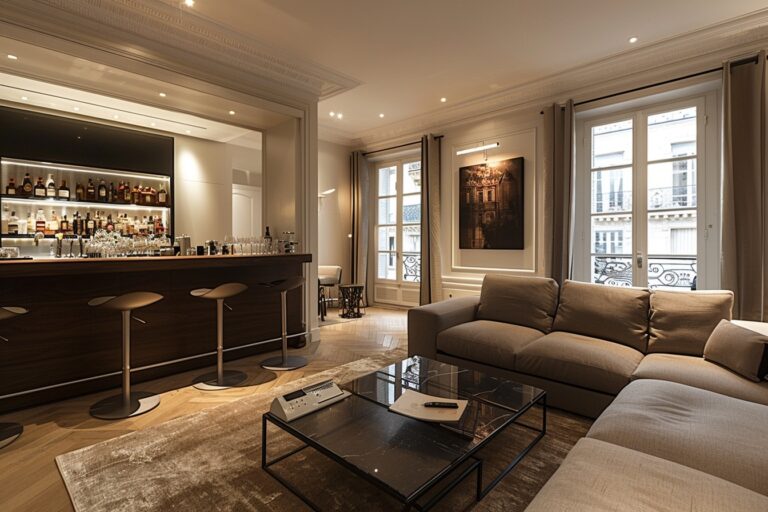 Comment intégrer un bar maison élégant dans votre salon